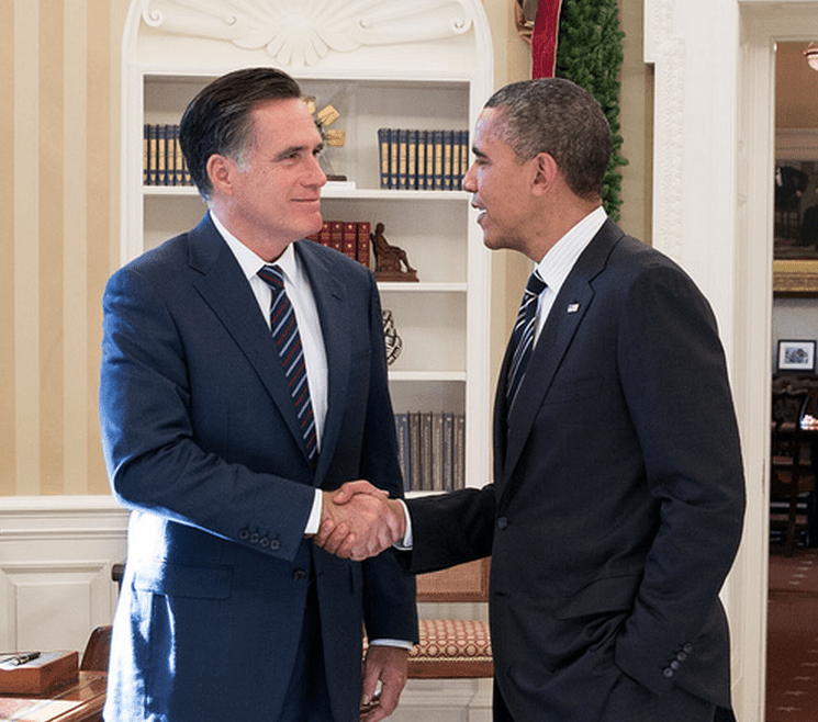 Barack Obama and Mitt Romney: The Handshake | Who2