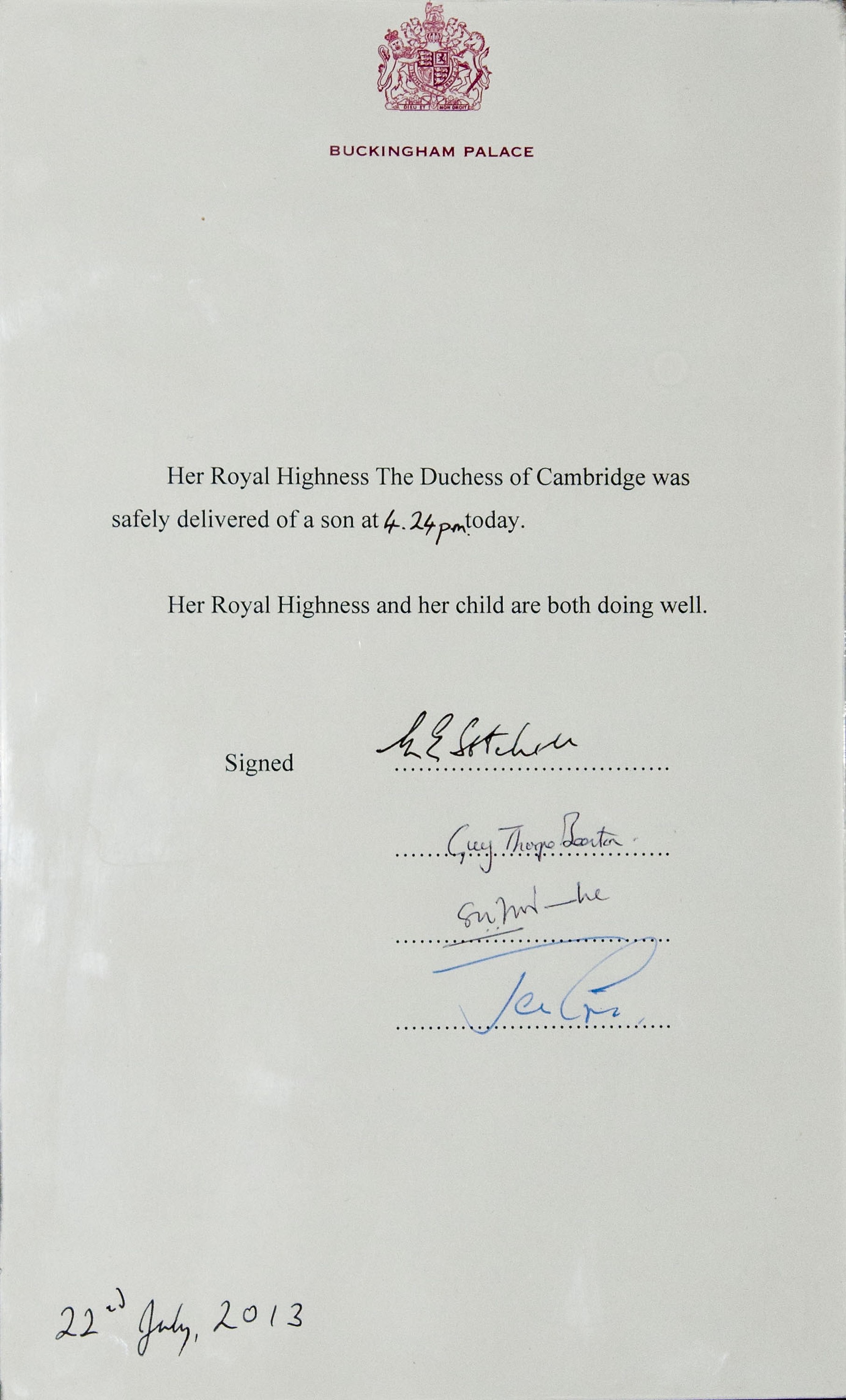 The Prince of Cambridge Arrives: New Royal Baby and Heir to the Throne ...